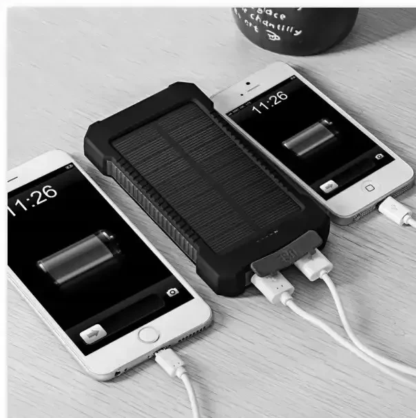 POWER BANK D003 на 30000mAh и 2 USB с солнечной панелью - Aveopt ...